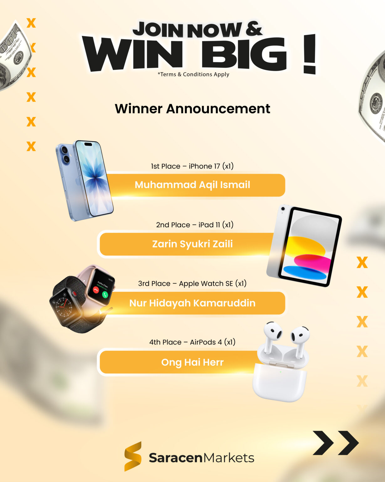 🎁 Deposit & Win RM10K - SaracenMarkets